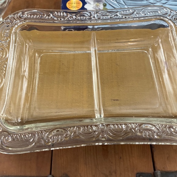 Dining | Vintage Glass Divided Dish | Poshmark